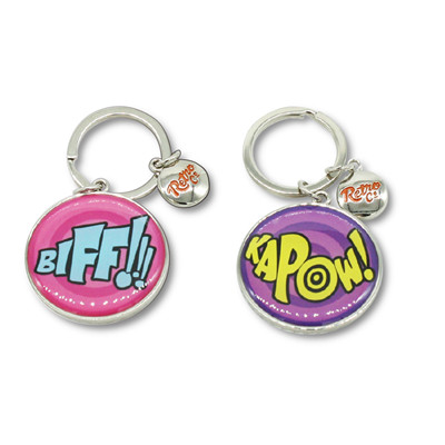 Good price design two sides enmal keychain | keychain manufacturers