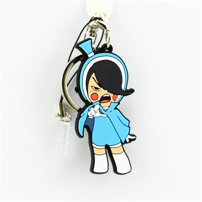 Hot design 2d cartoon figure rubber keychain | keychain manufacturers