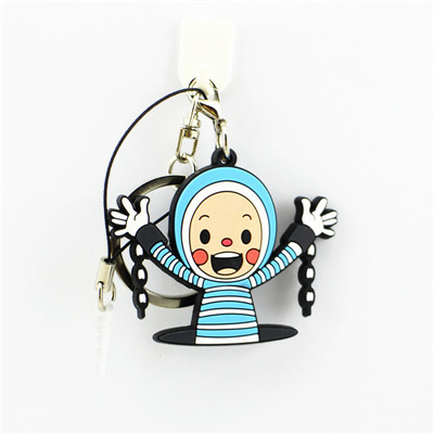Hot design 2d cartoon figure rubber keychain | keychain manufacturers