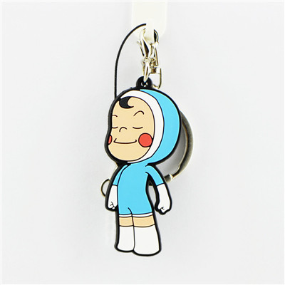Hot design 2d cartoon figure rubber keychain | keychain manufacturers