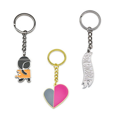 Soft hard enamel die cast metal rounded keychain | keychain manufacturers